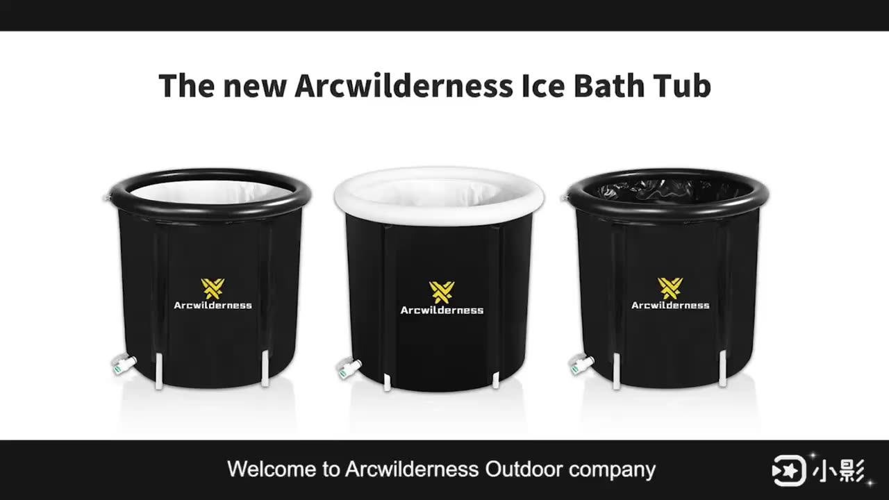 Inflatable Ice Bath Tub Cold Plunge Portable Pvc Folding Fitness Large ...