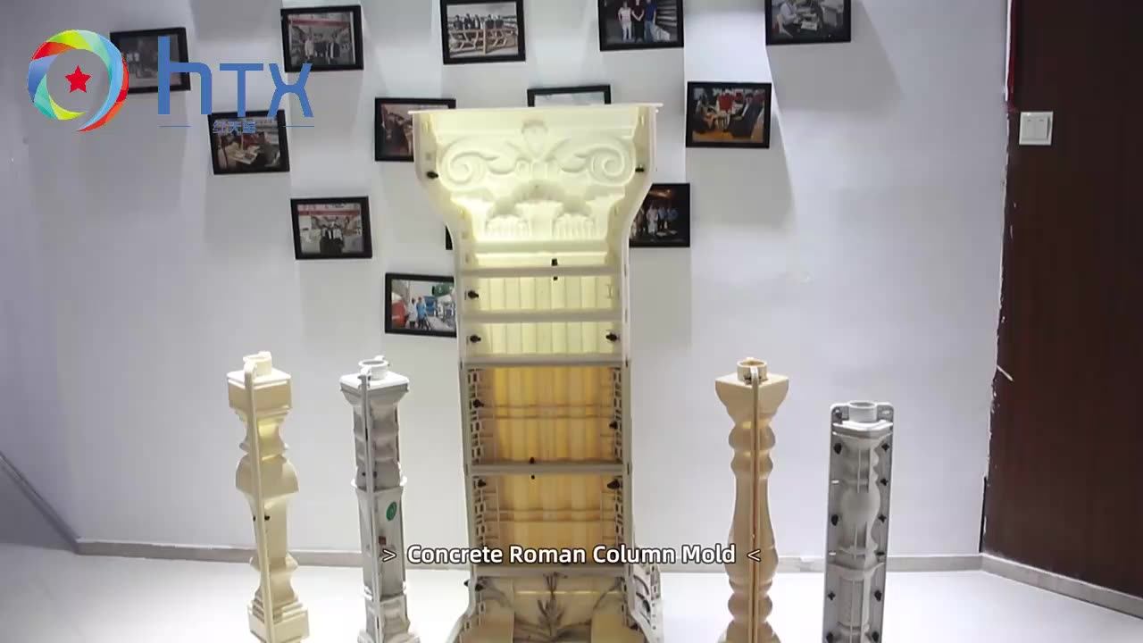 Decorative Concrete Columns Mouldings Square Roman Pillar Molds For ...