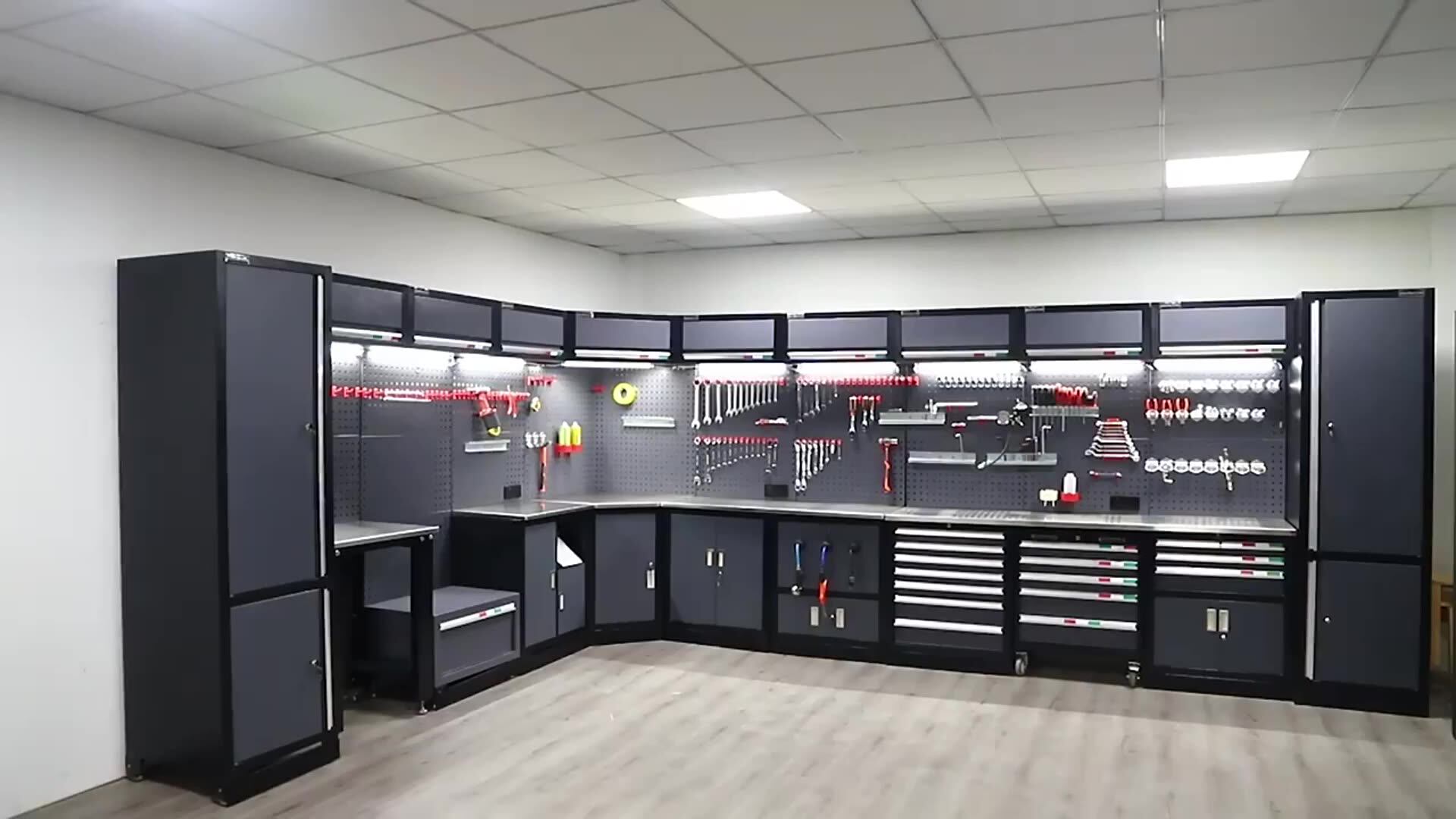 Customizable Modular Heavy-duty Steel Garage Workstation Workshop Tool ...