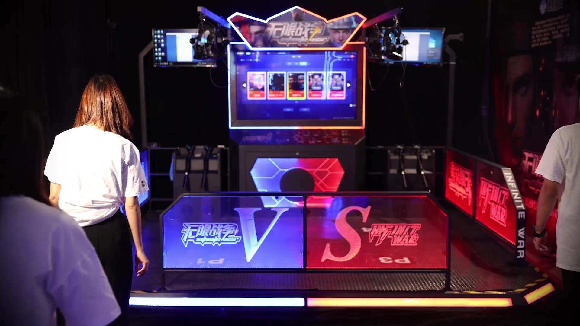 Iaapa Rent Vr Infinity War Dinosaur Ride Virtual Reality 4 Player Pvp ...