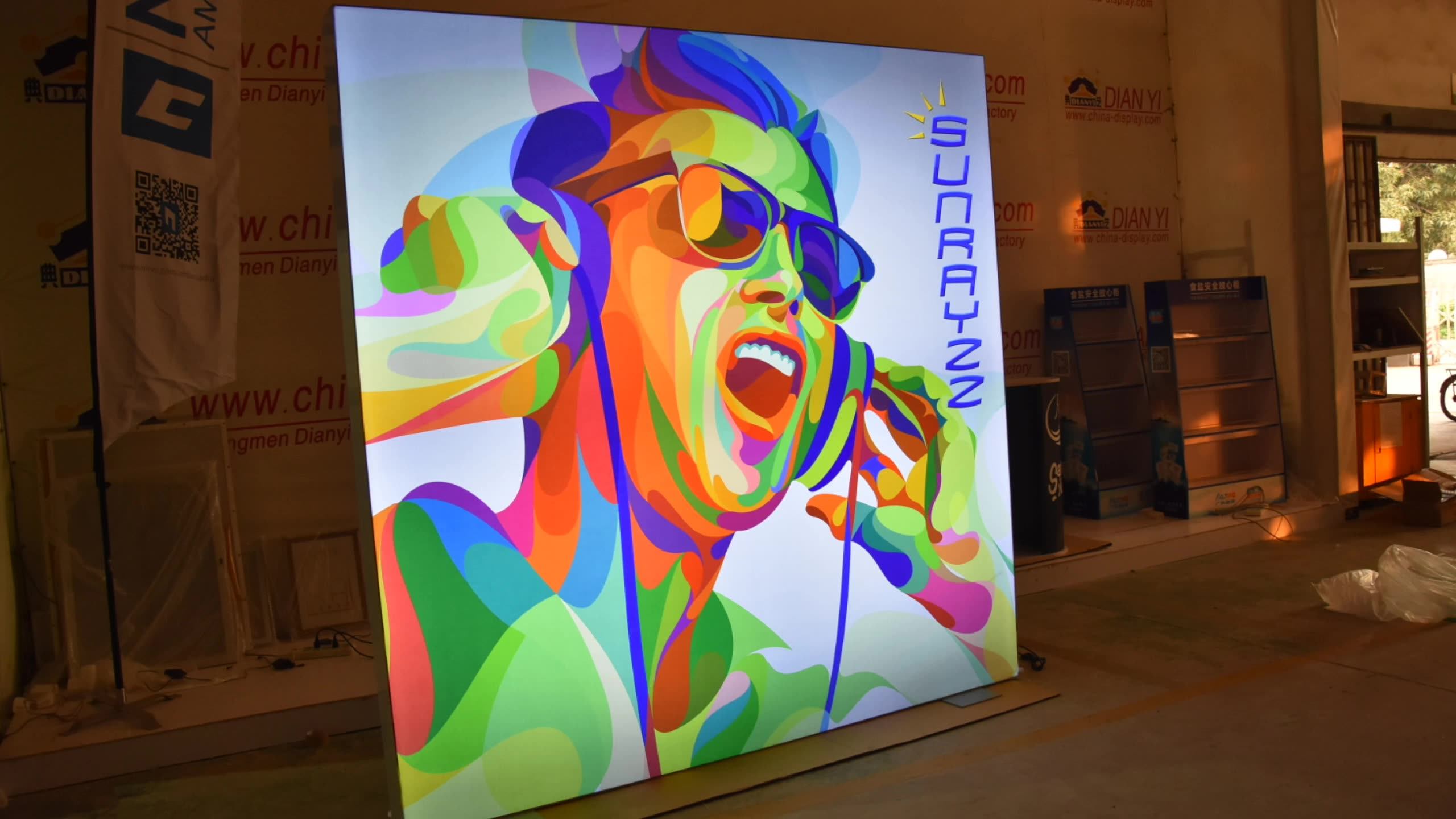 Back-lit Film Led Panel Seg Light Box Double Side Aluminum Profile ...