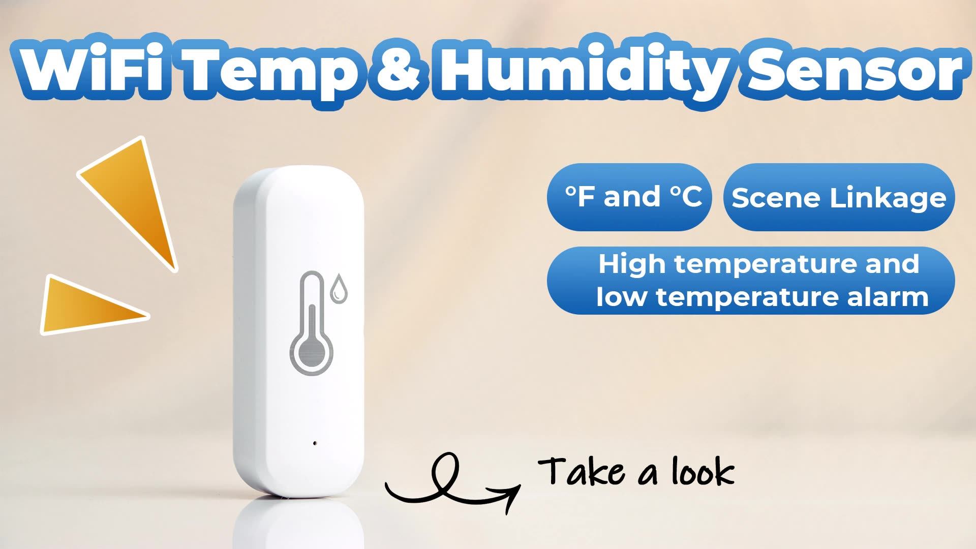 Smatrul Tuya Wifi Smart Temperature Humidity Sensor Indoor Hygrometer ...