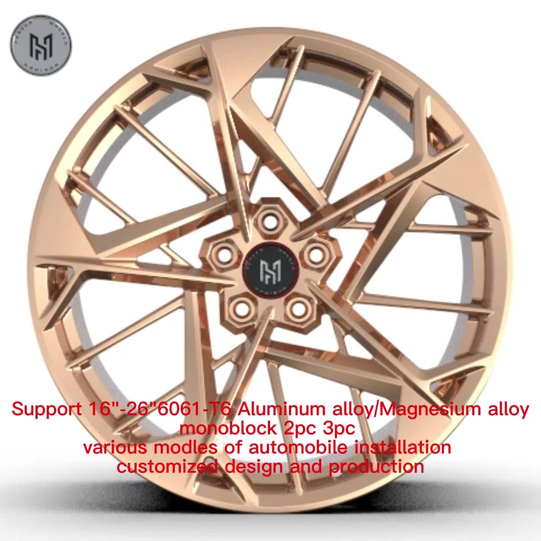 Hadison Hd1142 6061-t6 Aluminum Flow Forged Wheels Set(4) 22x9.5 5x130 ...