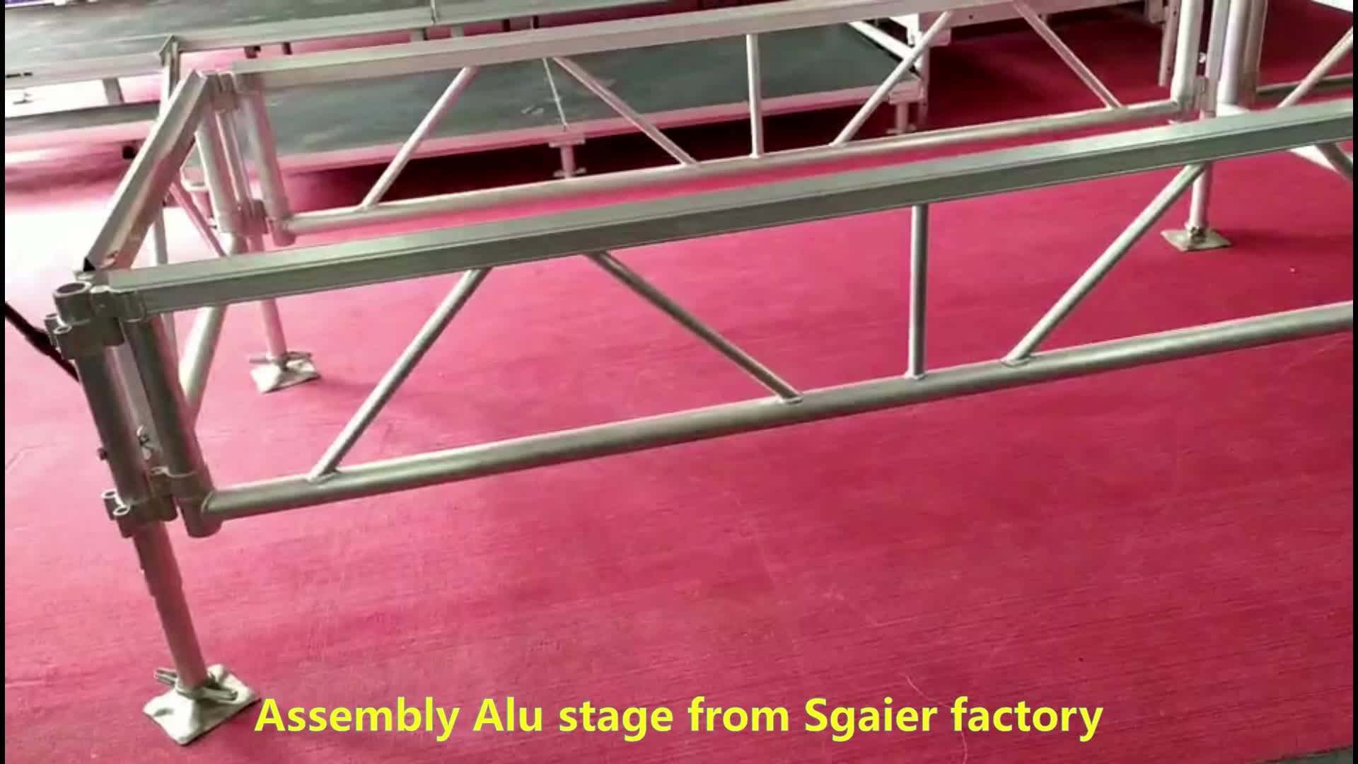 Heavy Duty Safety Event Moving Stage Platform Durable Mobile Stage ...