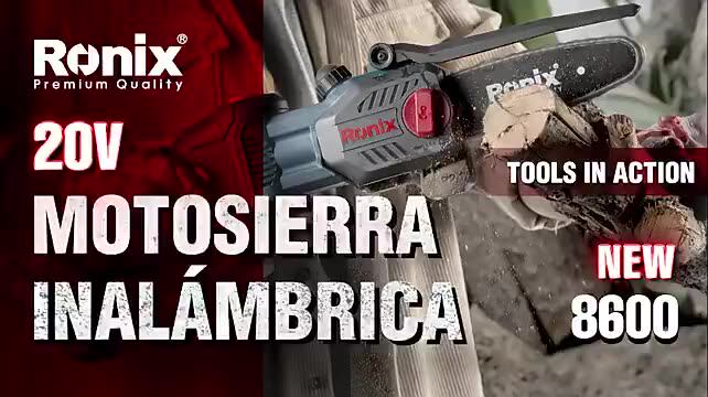 Ronix Rechargeable Lithium Battery Chain Saw High Cutting Efficiency ...