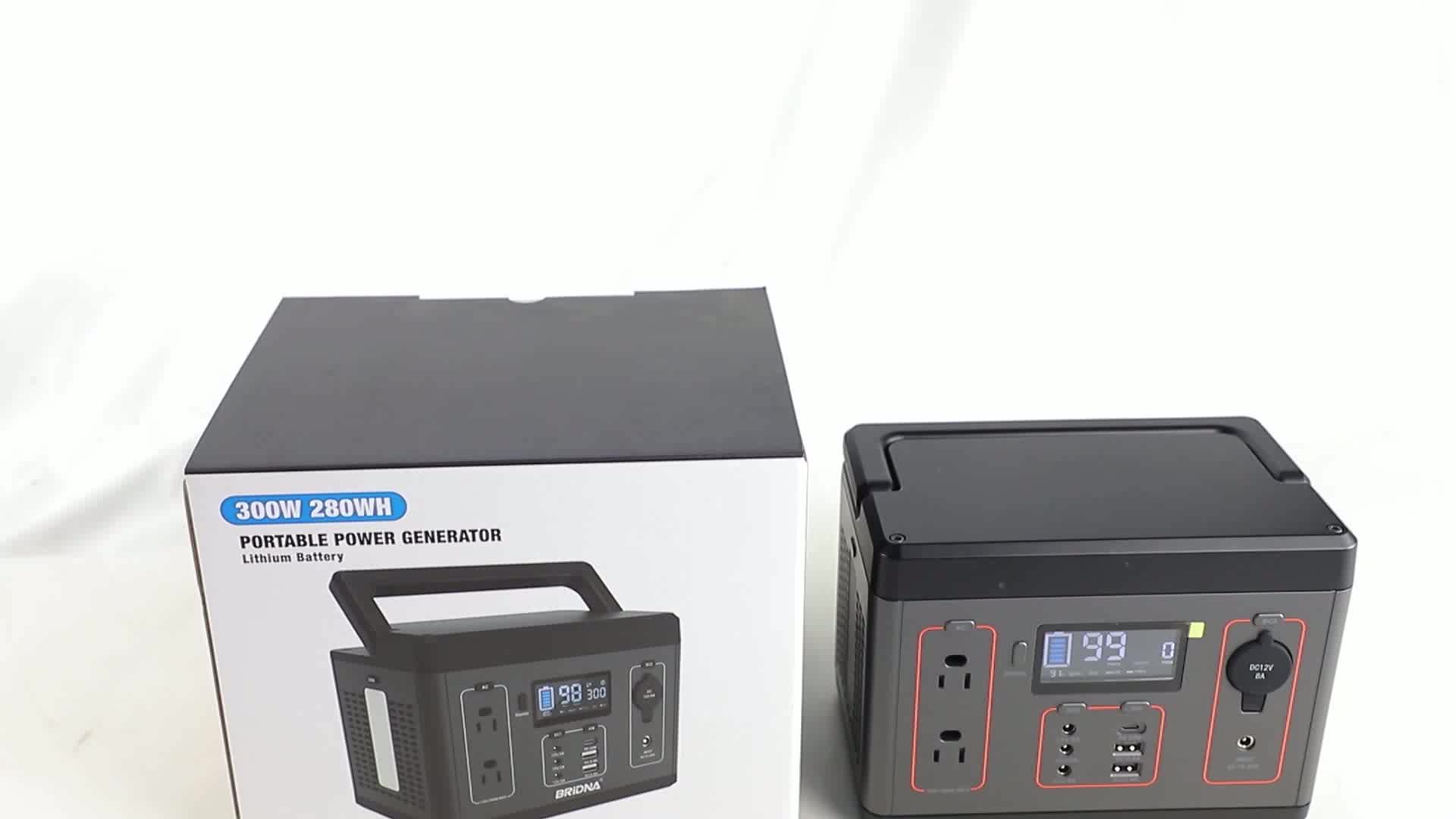 220v Lithium Battery 300w Portable Inverter Power Generator Source ...