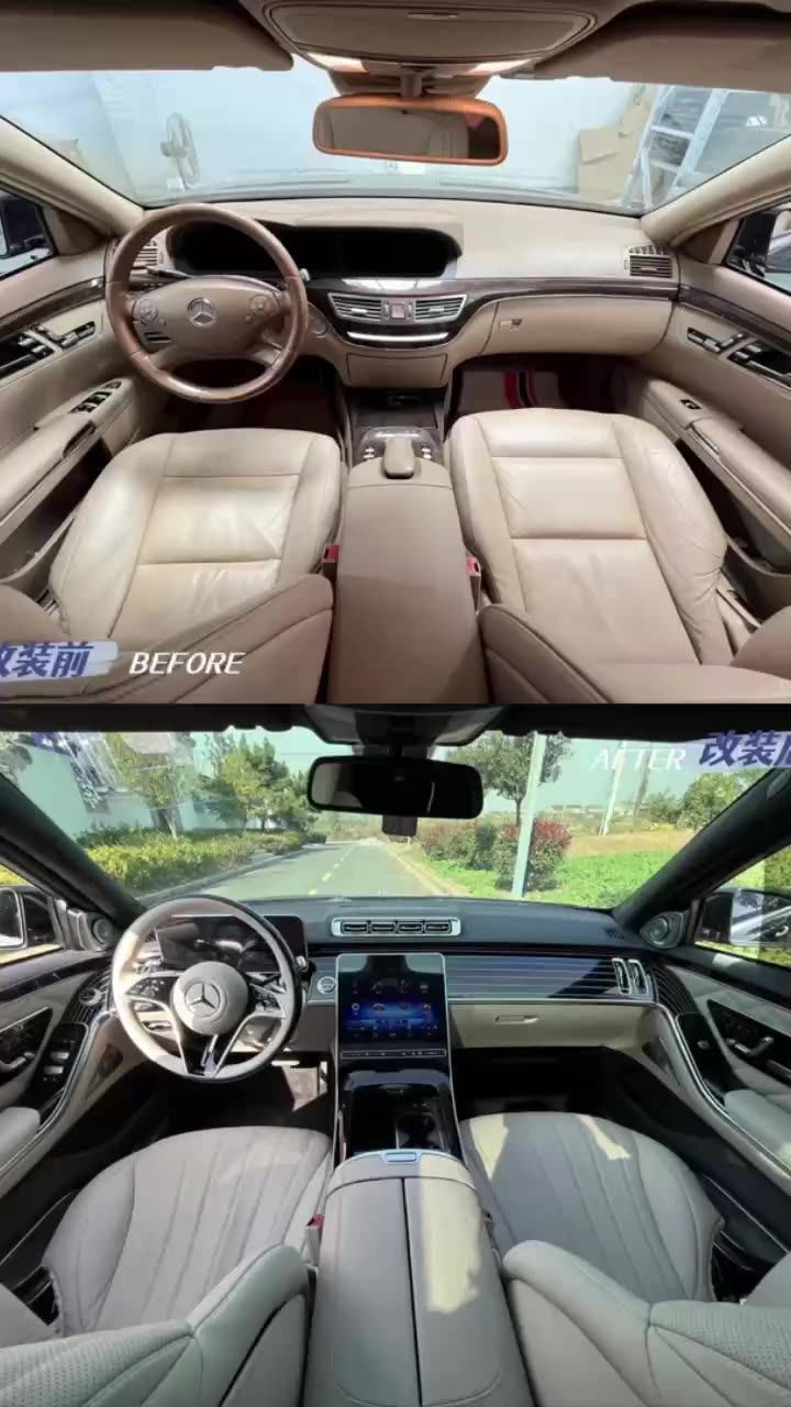 S-class W221 Interior Upgrade To W223 Kit With Dashboard Armrest ...