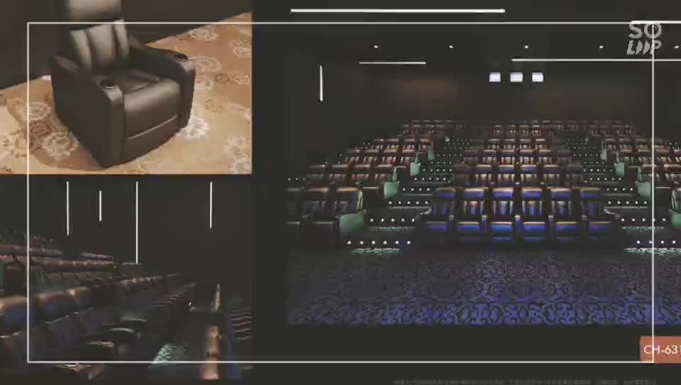Electric Recliner Chairs Couch Luxury Sofa Set Vip Cinema 7 Seater ...