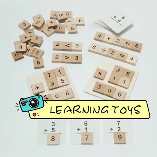 Wooden Montessori Mathematics Math Addition Subtraction Multiplication ...