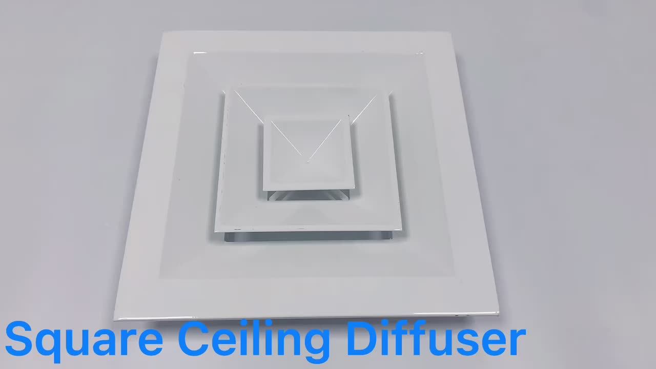 Ventech铝制方形空气天花板扩散器4路暖通空调空气格栅扩散器 - Buy 方形天花板扩散器,暖通空调空气扩散器空调扩散器出风口扩散器,送风 ...