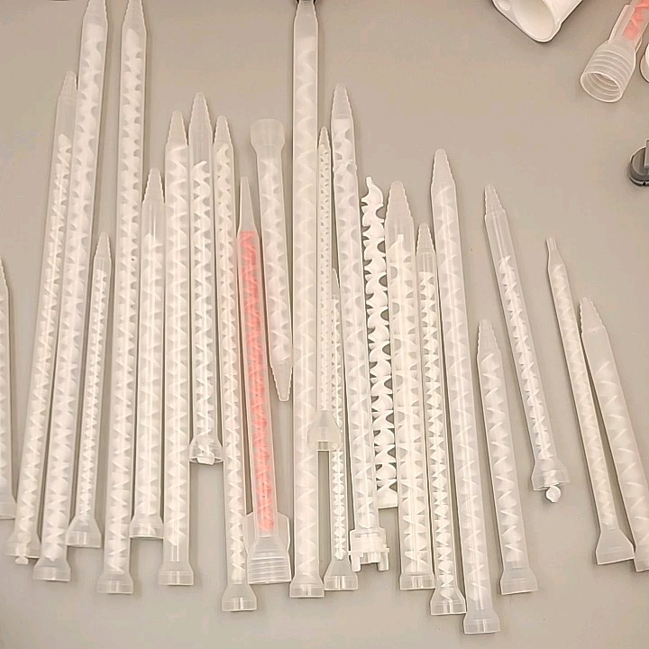 5-24 Ms Static Mixer Nozzle Epoxy Resin Mixing Tip 24 Element Yellow ...