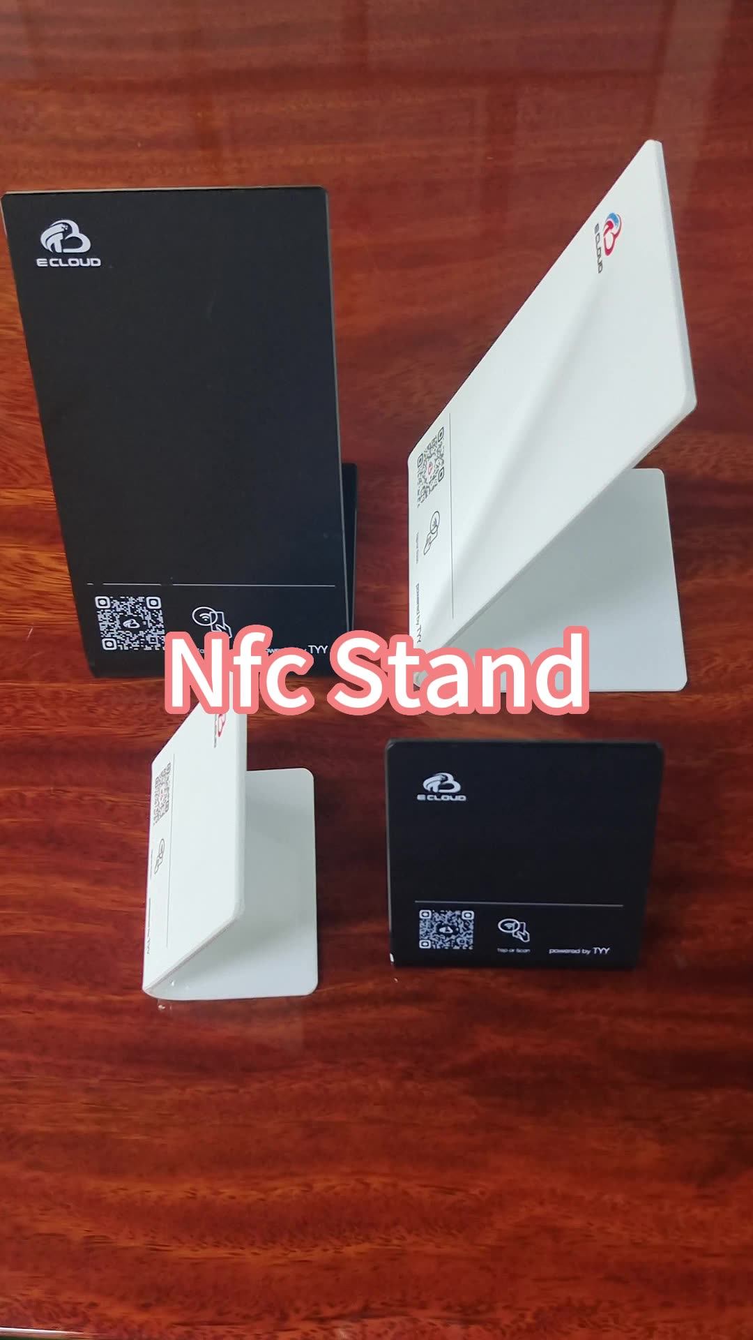 Acrylic Table Number Qr Code Nfc Menu Display Stand On Table 215 Nfc ...