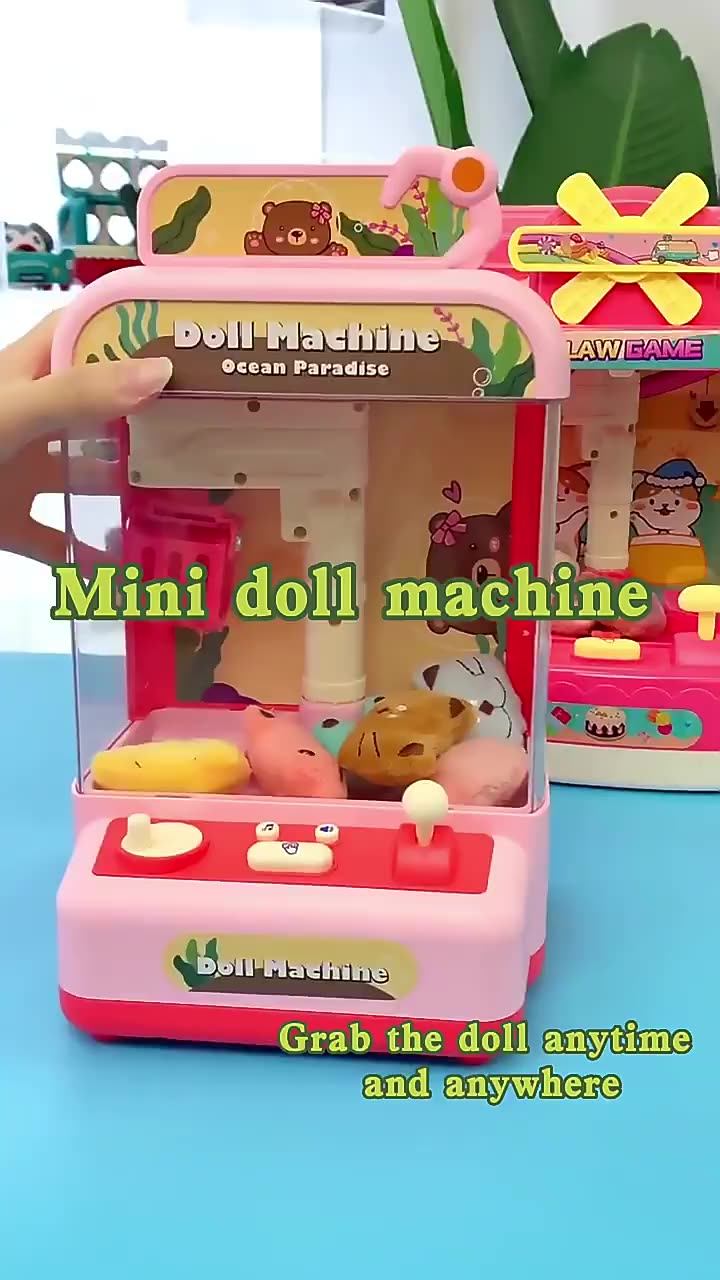 Children Cartoon Electronic Arcade Grabbing Twisted Claw Crane Coin ...