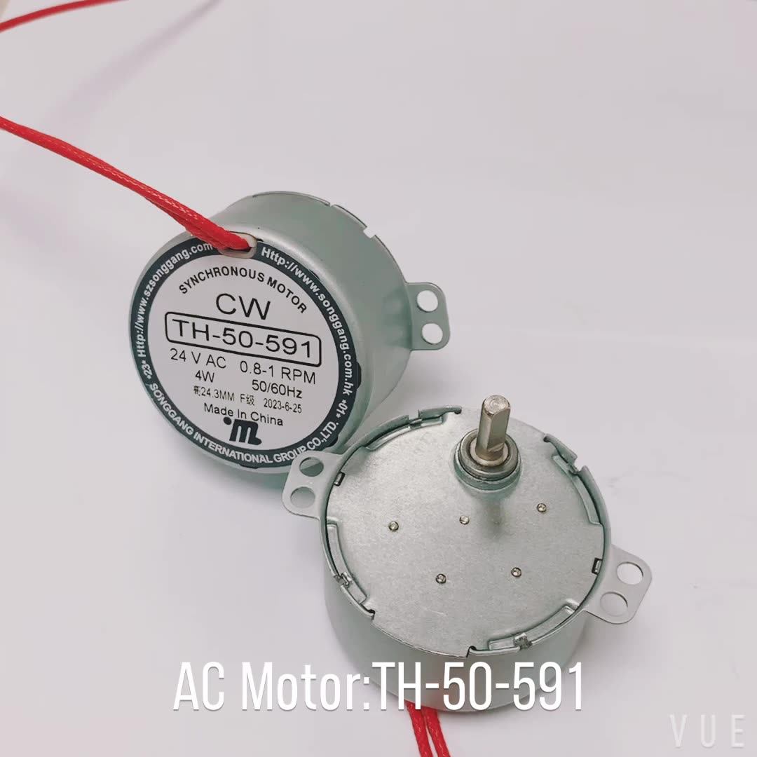 Synchronous Motor Ac 24v Ac Motor Th-50-591/ac/24v/0.8-1rpm/cw/4w/f ...
