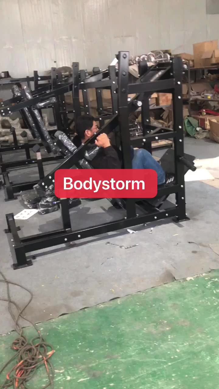 Plate Loaded Strength Pendulum Squat Leg Press Machine Commercial Gym ...