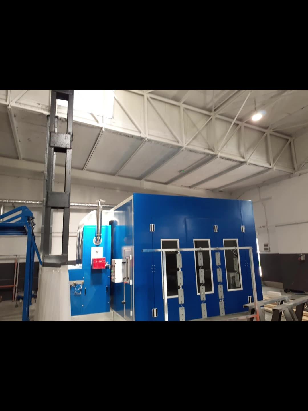 Aluminum Extrusion Profile Automated Electrostatic Spray System Booth ...