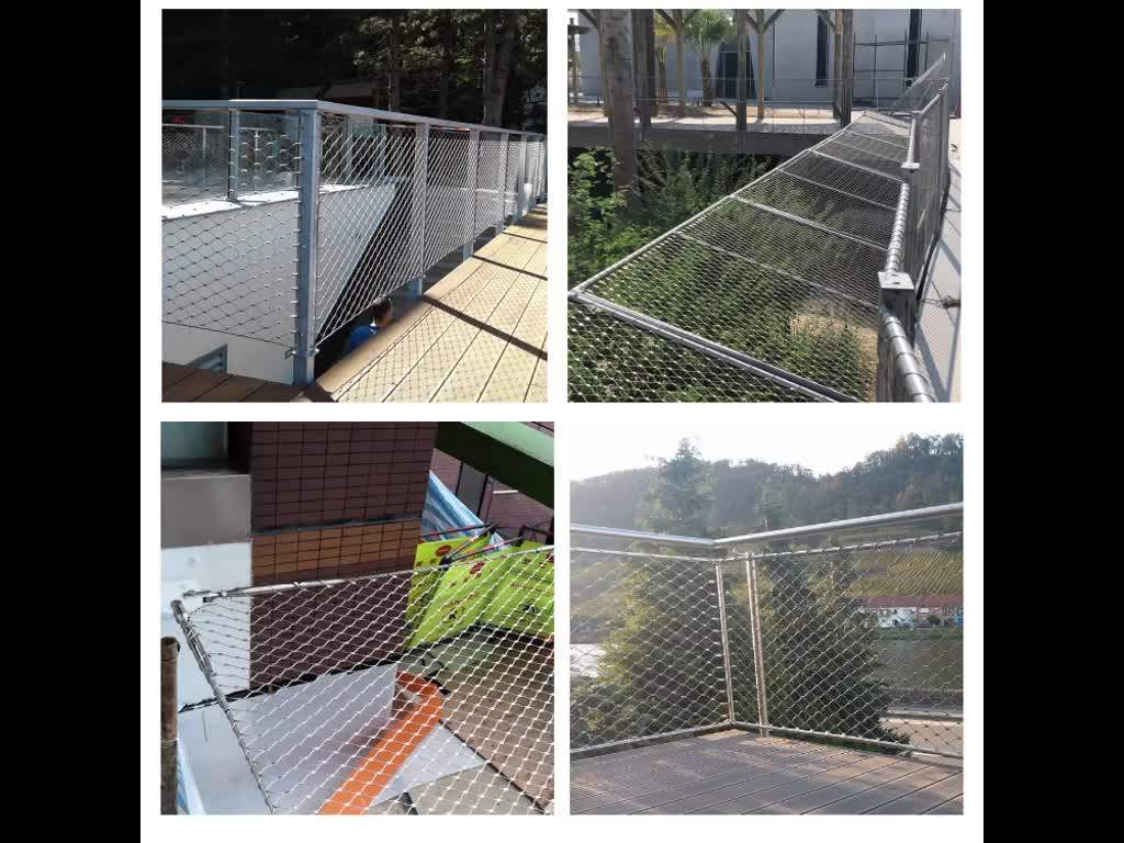 316 Flexible Stainless Steel Wire Rope Ferrule Zoo Fence Aviary Bird ...