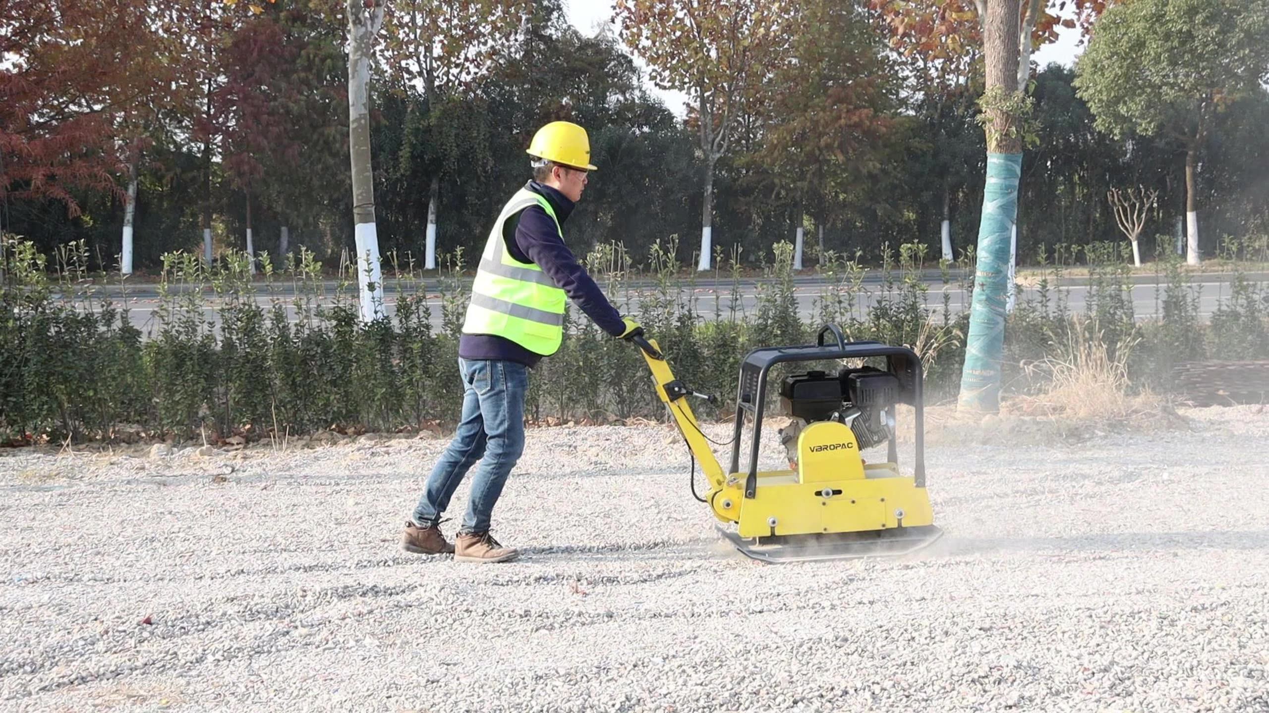 13hp Gx390 Engine Walk Behind Soil Plate Compactor Max 38kn 90cm Depth ...