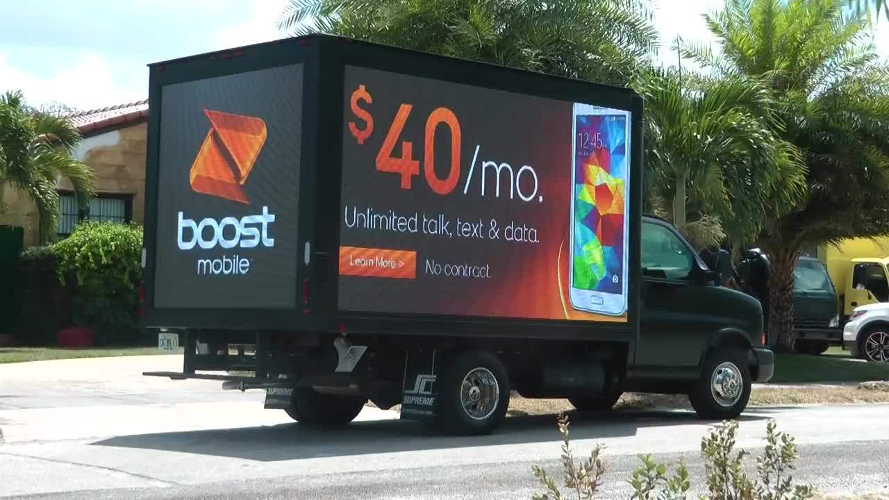 Sunrise Mobile Led Billboard Truck,Led Signage Van,Digital Billboard ...