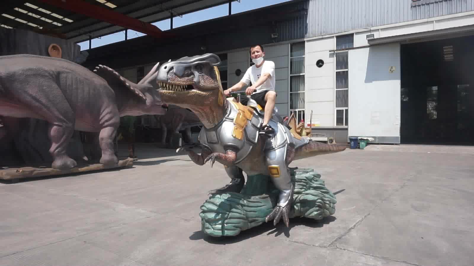Riding Dinosaur Machine Model Simulation Dinosaur Kids Robot Dinosaur ...