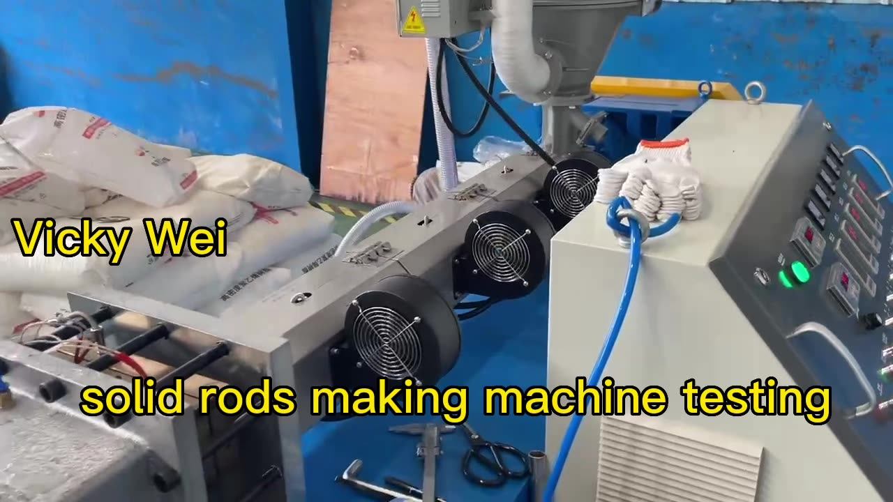 Pp Solid Rods Making Machine Sj-50 Single Screw Extruder Plastic ...