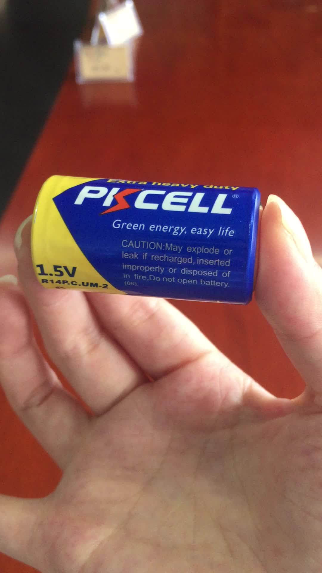 Best Selling Carbon Zinc R14p Battery Super Heavy Duty R14 Um-2 Dry ...