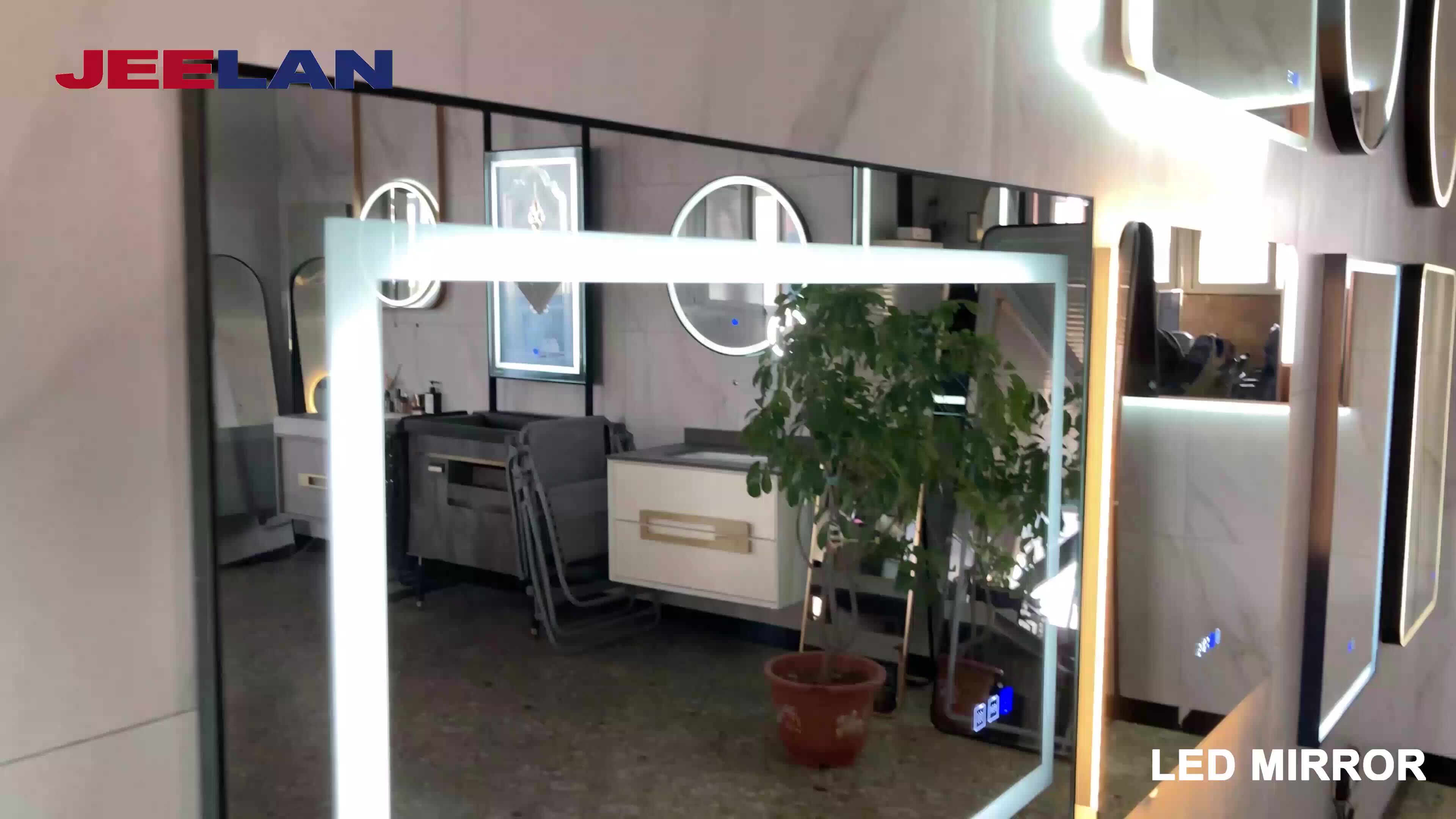 32 24 Inch Rectangular Back Light Beauty And Makeup Led Intelligent Multi Functional Bathroom ...