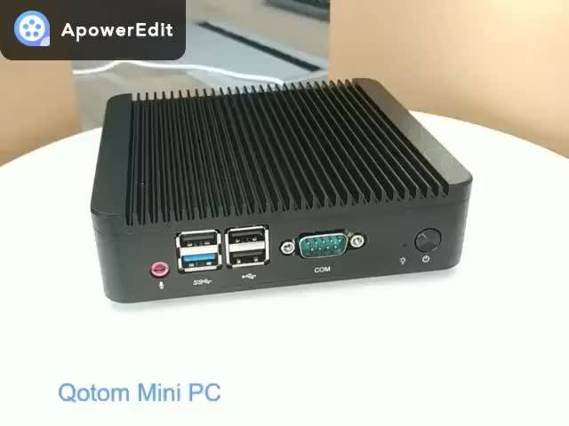 Qotom Cheap X86 J1900 Quad Core Oem Office Mini Pc - Buy Workstation ...
