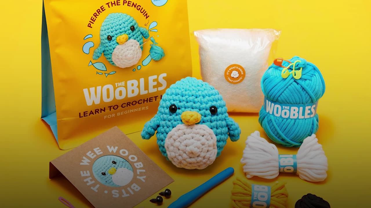 Diy Crochet Kit Animal Yarn Learn To Beginner Diy Mini Handmade Craft ...