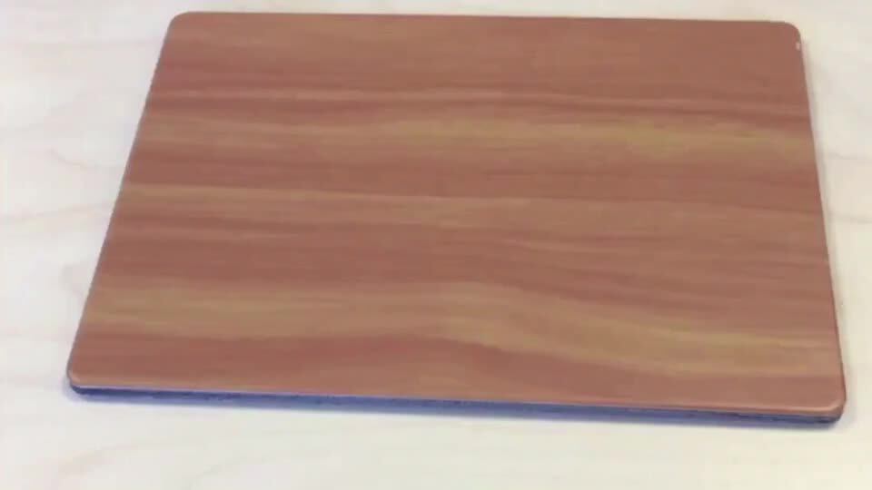 Most Popular Wood Color Coated Aluminum Composite Material 1220x2440mm ...