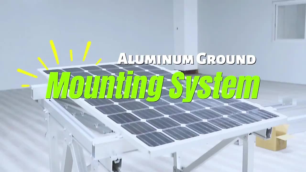 Customized Solar Panel Photovoltaic Ground Mounting Aluminum System ...
