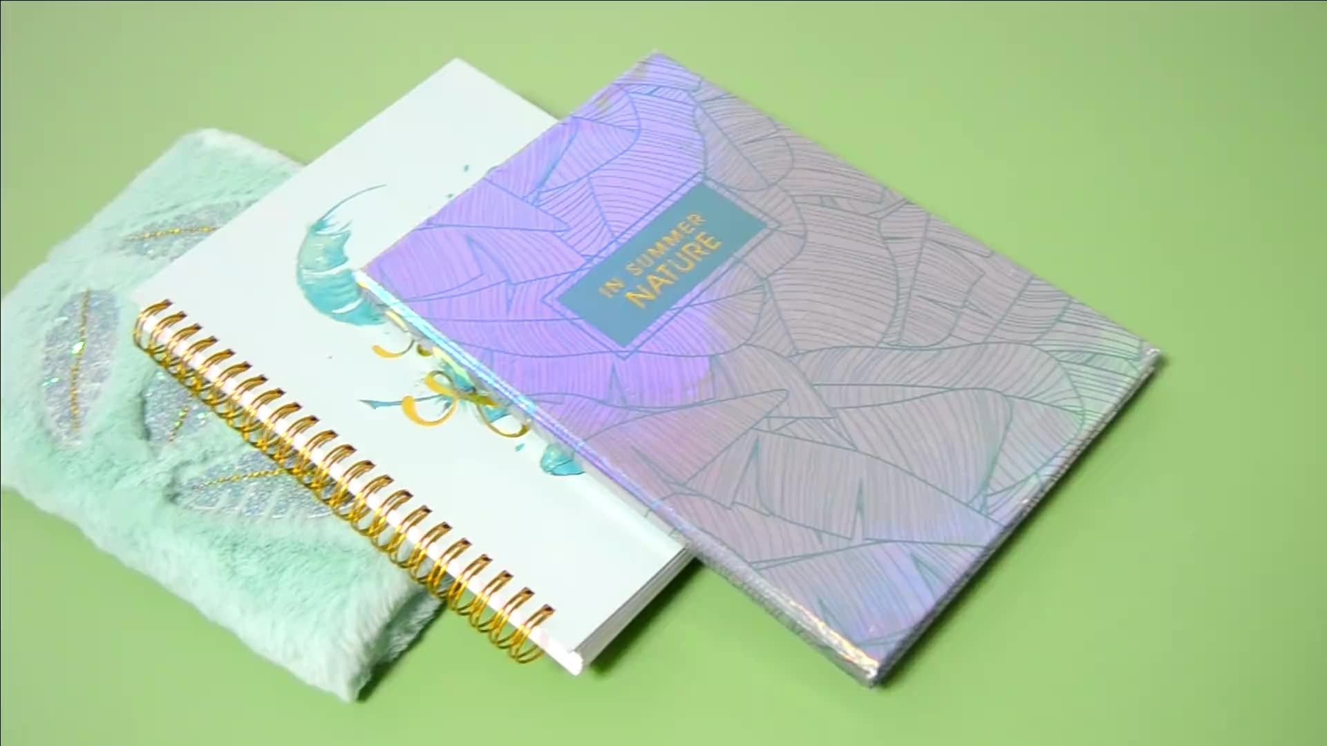 Student Golden Stamp Paper Libretas Spiral Notebook B5 Ruled Golden ...