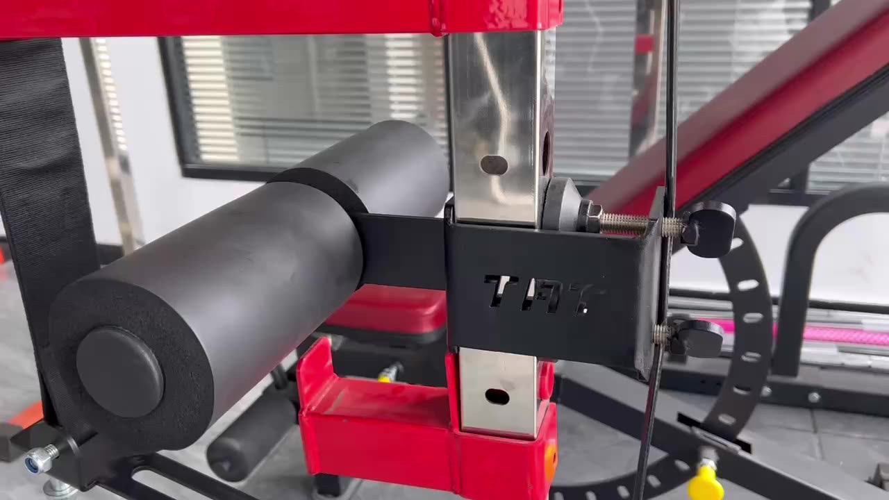 Gym Using Nordic Bar Hamstring Curl With Foam Padded Ankle Bar For ...