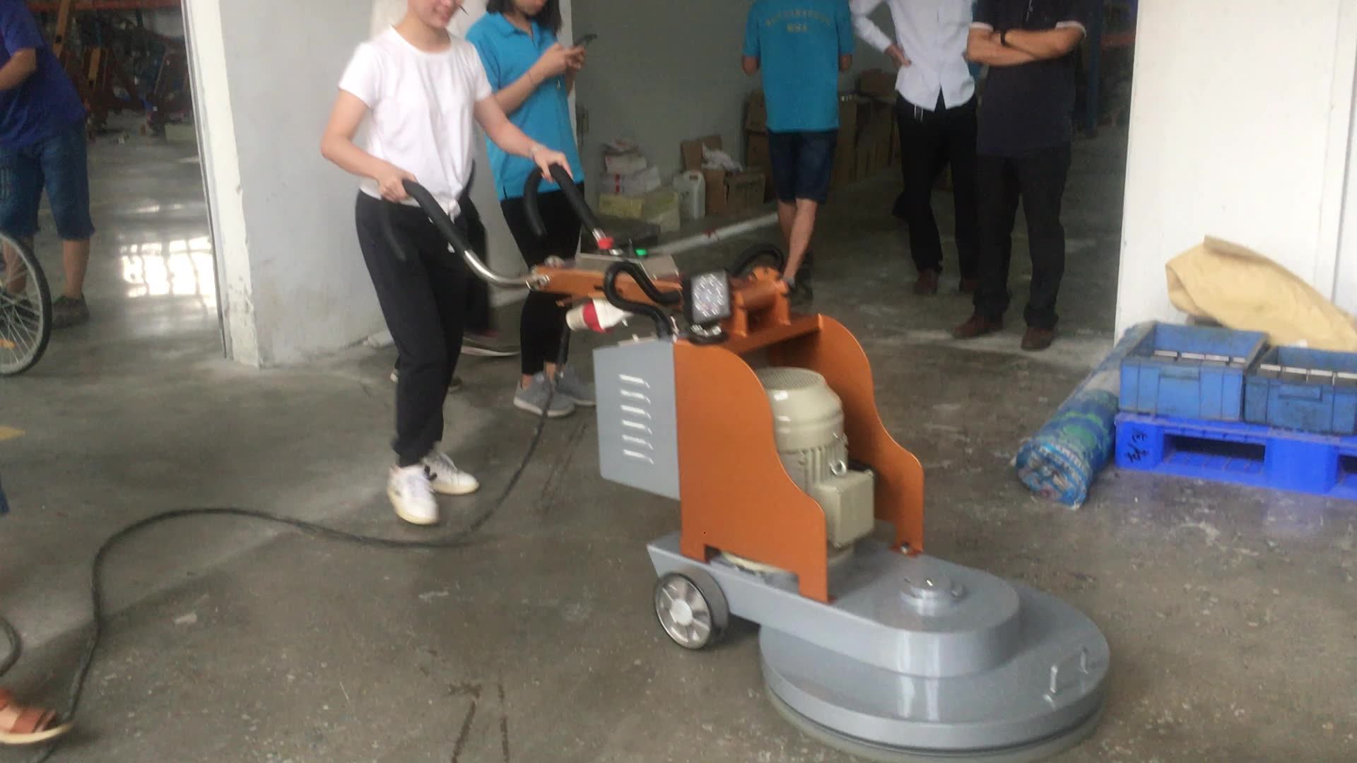 27 Inch Single Disk Floor Buffer Hand Push Floor Polishing Machine ...
