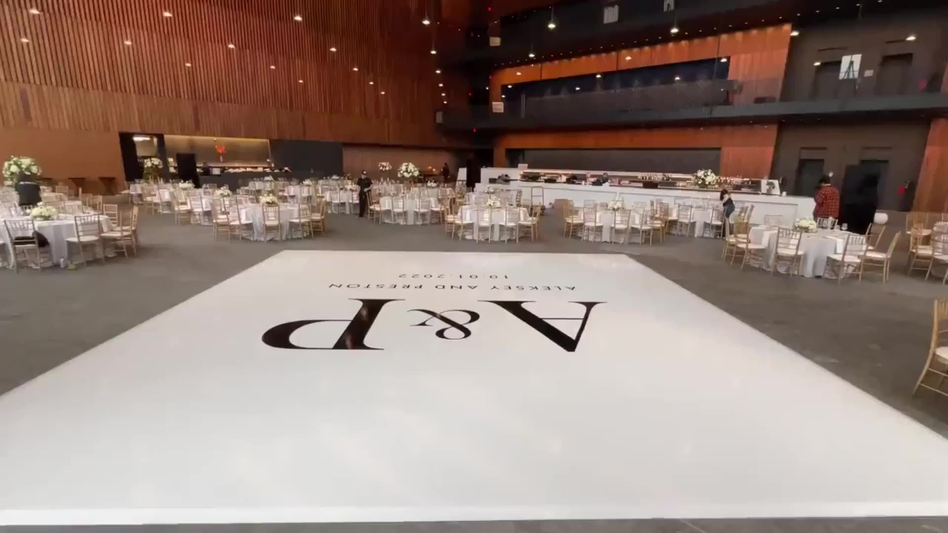 Custom Wedding Dance Floor Removable Wedding Sign Decor Vinyl Blue ...