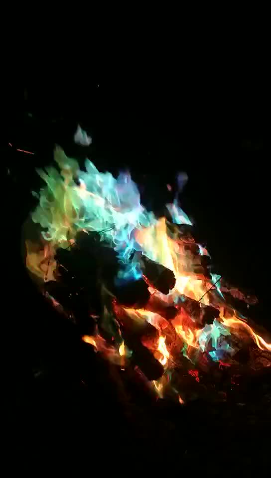 Party Camping Mystical Color Fires Magic Tricks Coloured Flames Bonfire ...