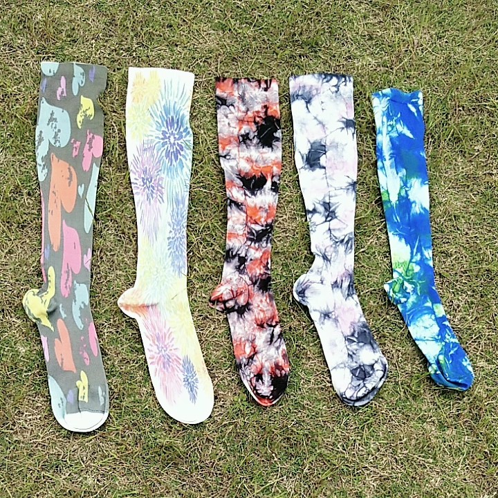 Wholesale Novelty Polyester Printing Knee High Custom Tie Dye ...