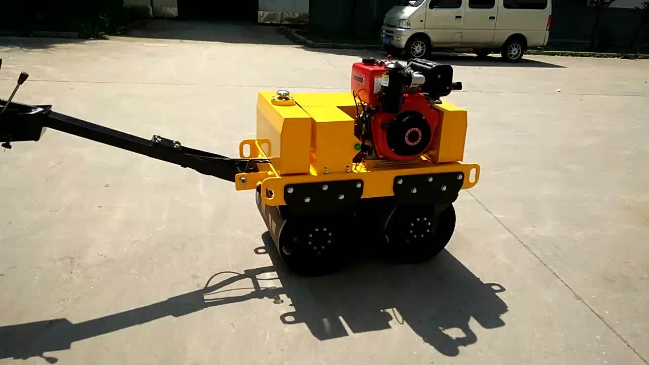 Diesel Engine Reversible Vibrating Tamping Roller 6hp Road Roller ...