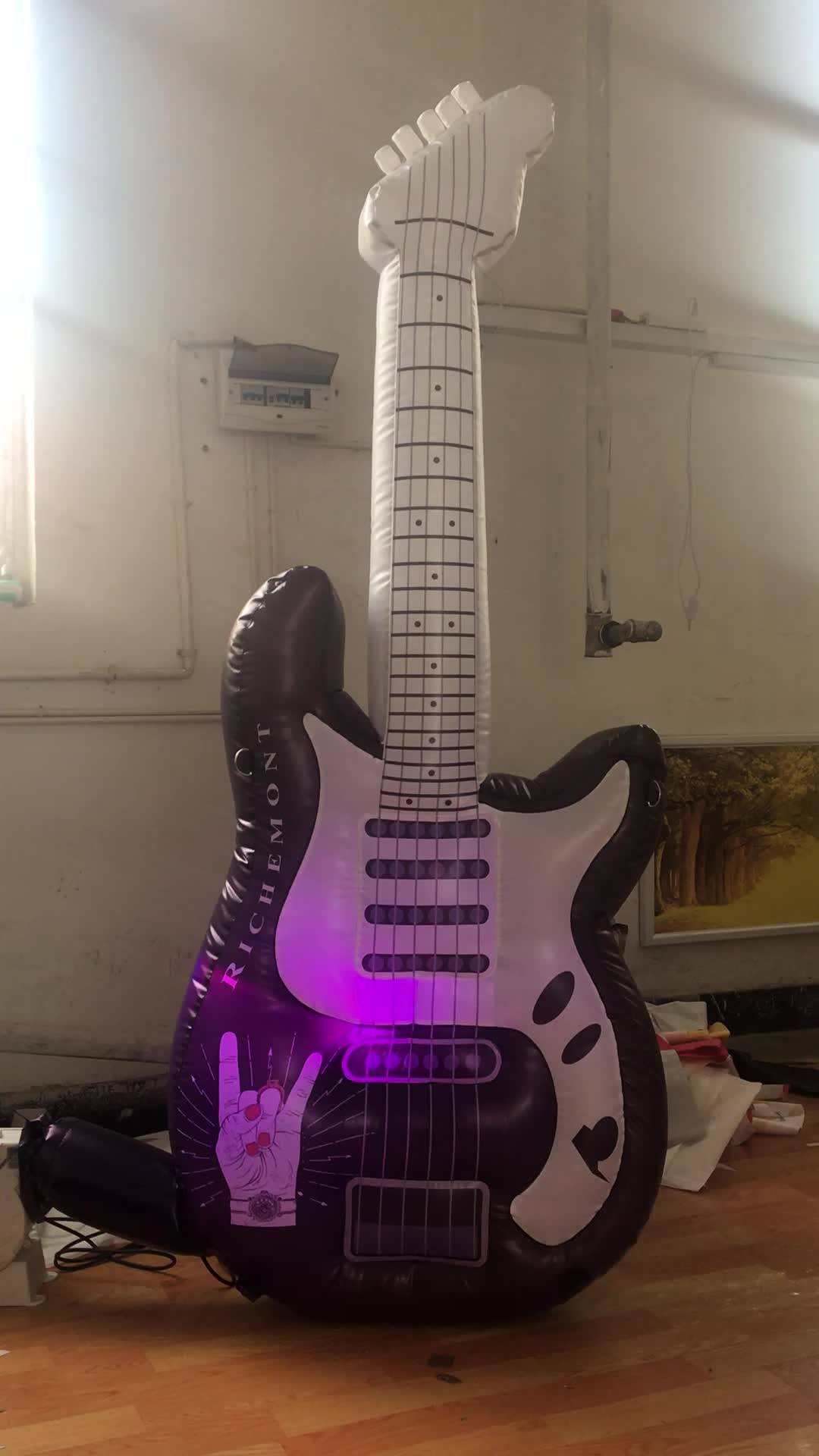 2m Guitar Inflatable Customized Giant Inflatable Instruments Replica ...