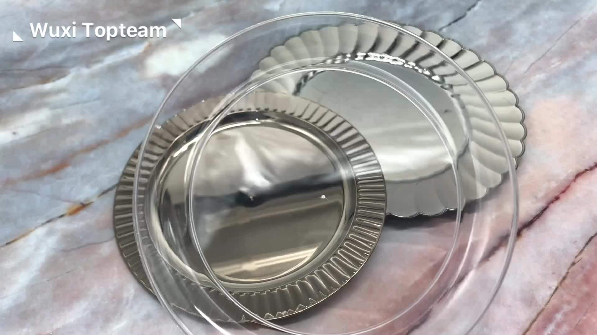 6 Inch Disposable Crystal Clear Dinner Plate - Buy Crystal Dessert ...