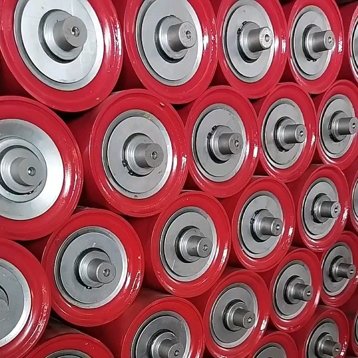 127mm Diameter Flat Parallel Conveyor Idler Steel Tube Return Conveyor ...