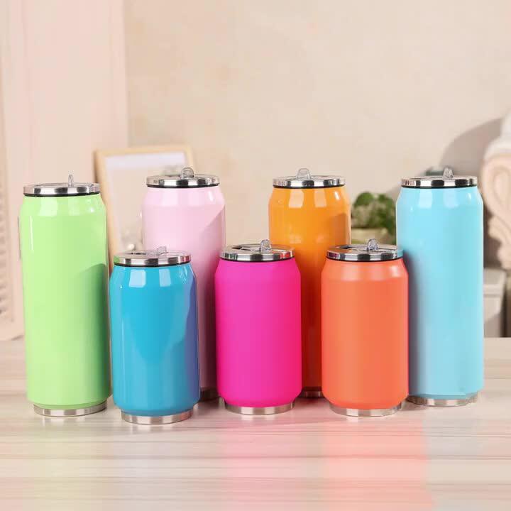 Car Travel Vacuum Insulated Coke Cola Thermos Auto Water Bottle Flask ...