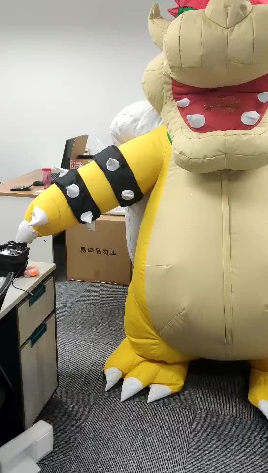 Funny Cartoon Character Cosplay Suit Inflatable Bowser Turtle Mascot ...