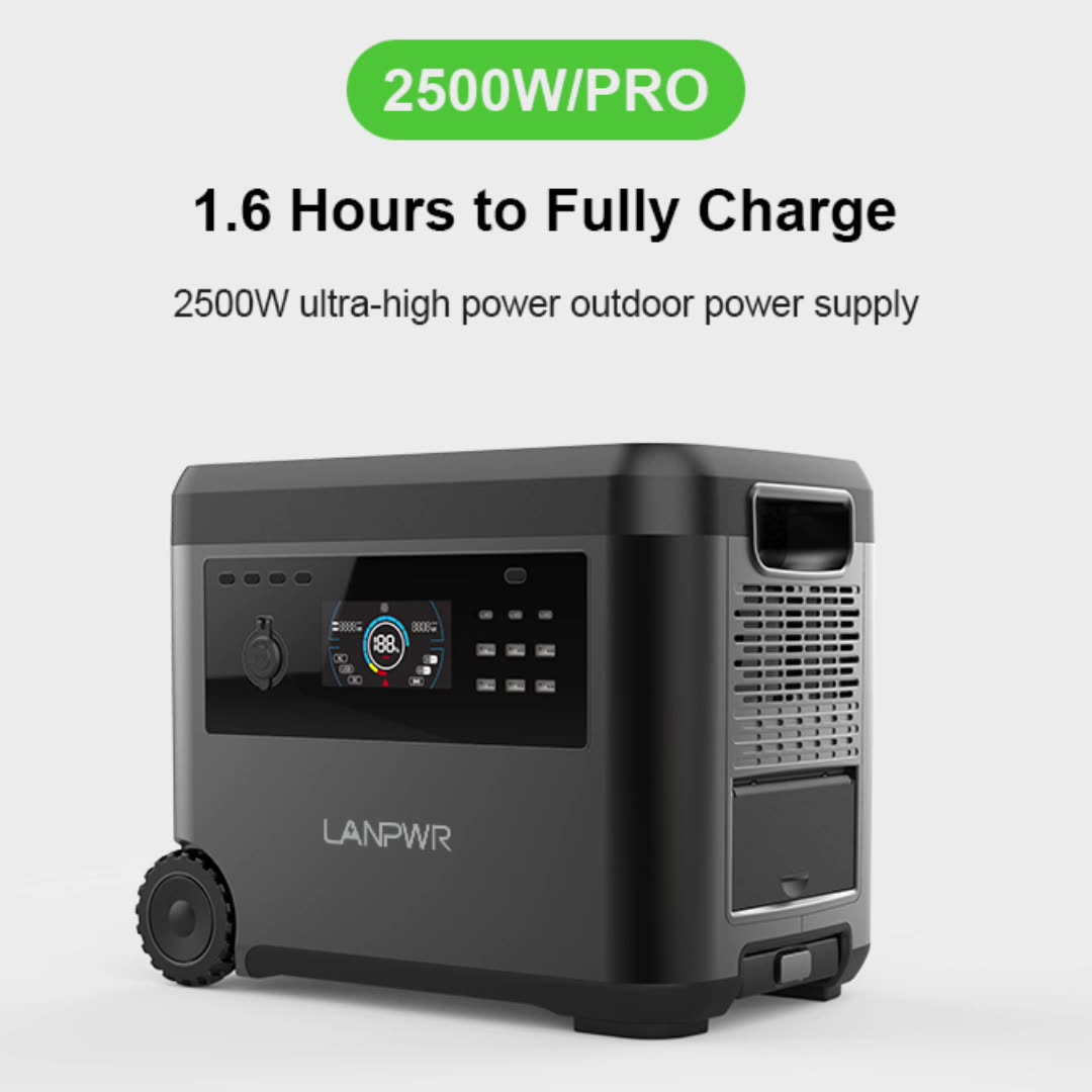 China Factory Portable Power Station 2500w Lithium Battery Ups Bank Generator For Home Outdoor ...
