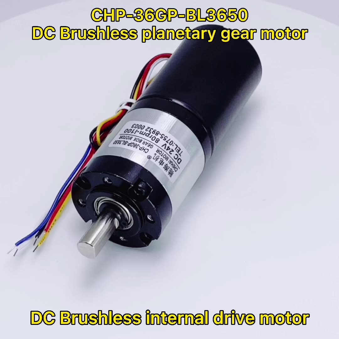 Chihai Motor Chp-36gp-bl3650 Brushless Dc Planetary Gear Motor Dc 12v 24v With Built-in Drive ...