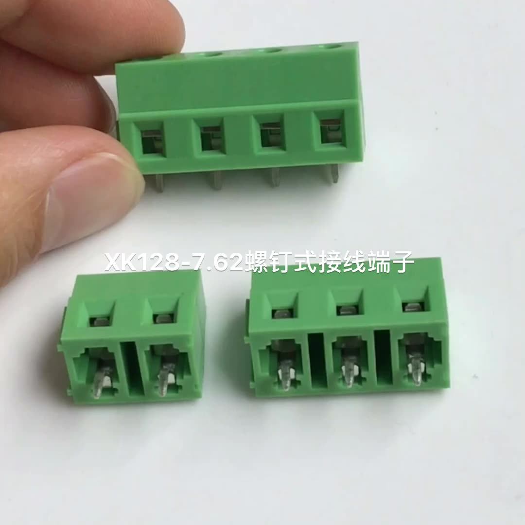 Konektor Blok Terminal Sekrup Dipasang Pada Pcb Pitch 3.81mm Dapat ...