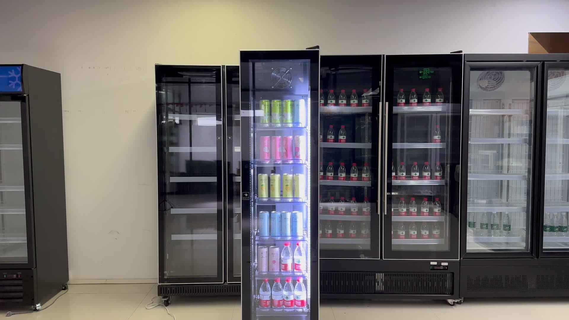 Convenience Store Mini Bar Glass Fridge Beer Display Cabinet Frost Free ...