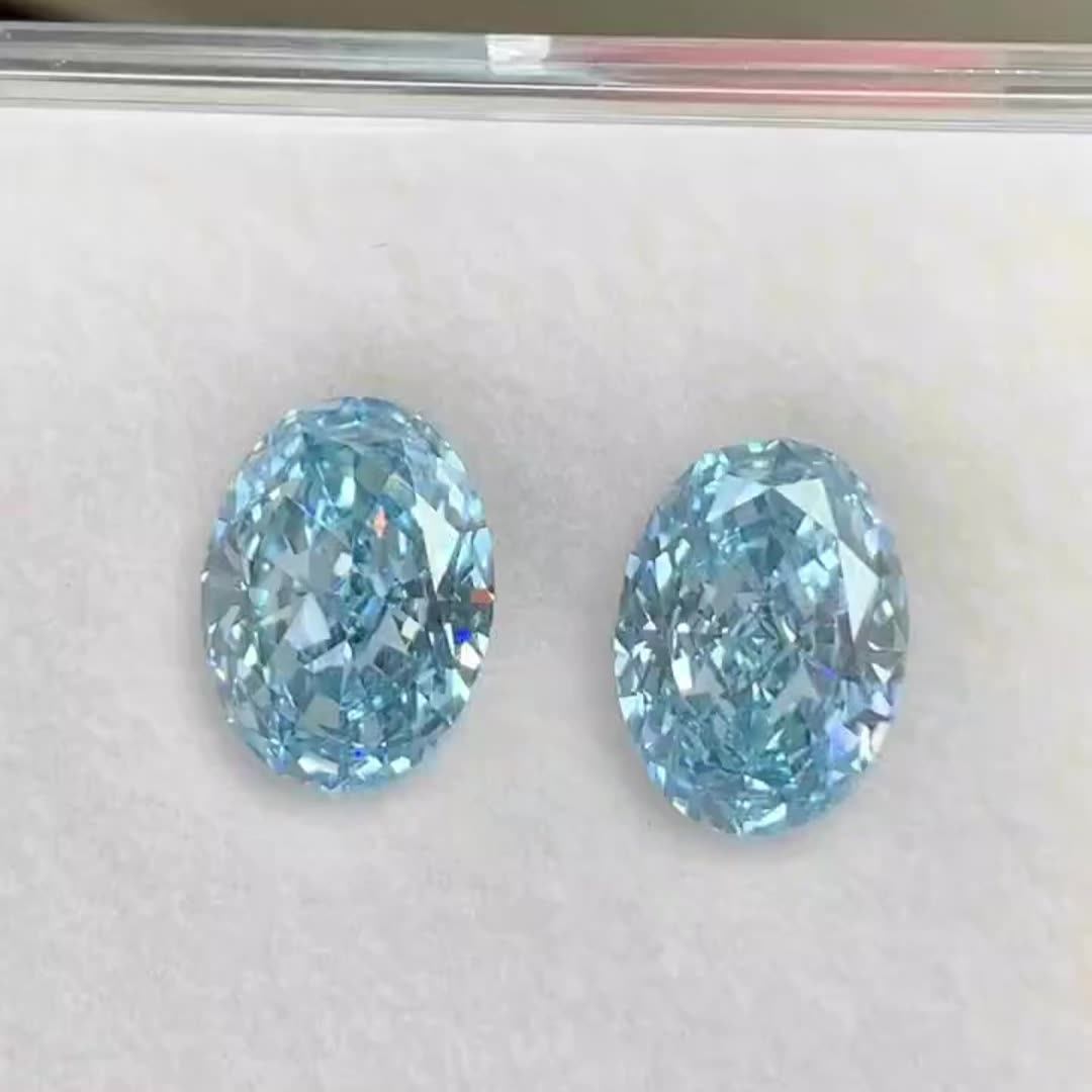 Goldleaf Lad Diamond Oval Cut Fancy Intense Blue 0.81-5.3ct Vs1 Igi ...
