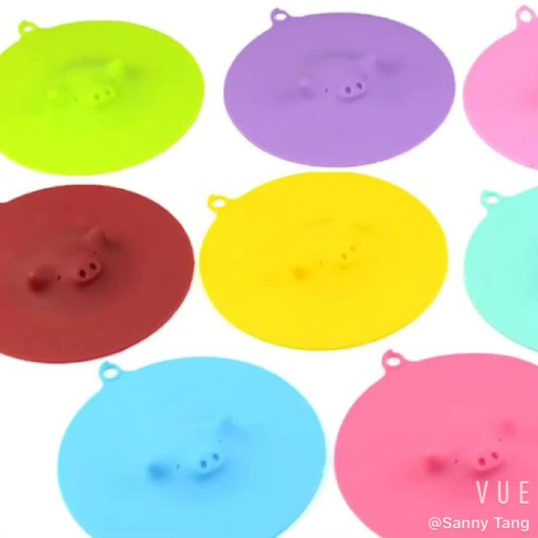 Unique Cactus Design 10cm Diameter Anti-dust Silicone Cup Lid Cover ...