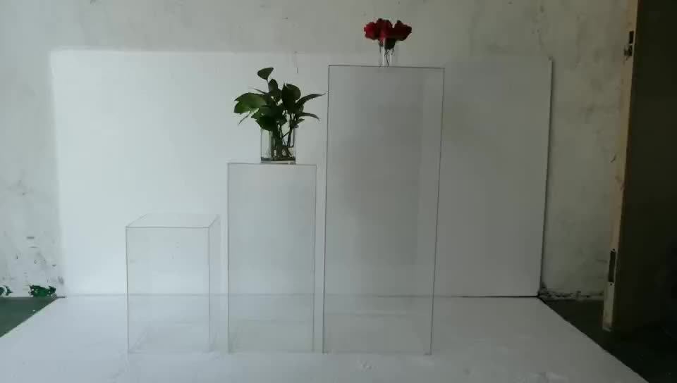A&c Clear Acrylic Square Plinth Acrylic Display Pedestal Wedding Plinth ...